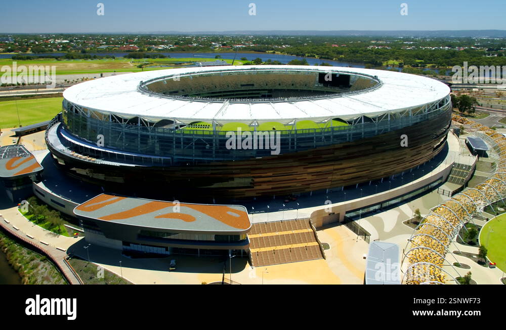 Perth Stadium View Stock Video Footage - Alamy