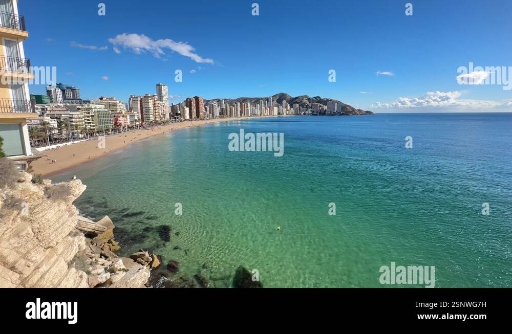Benidorm; Spain; January 12, 2025: Balcony of the Mediterranean a ...