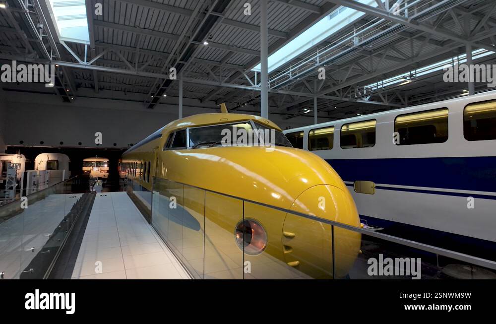 Dr. Yellow shinkansen bullet train at scmaglev and railway park in ...