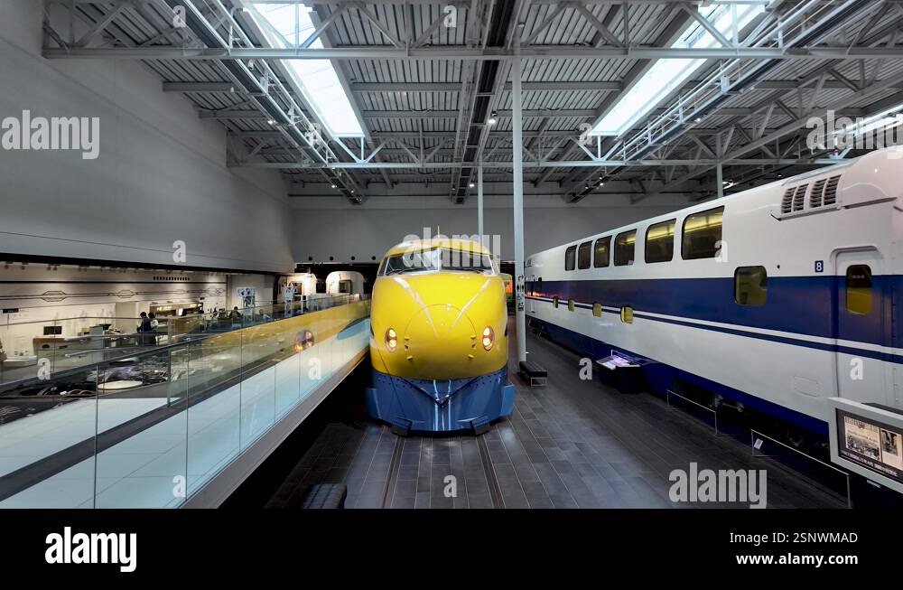 Dr. Yellow bullet train and double decker train in scmaglev and railway ...