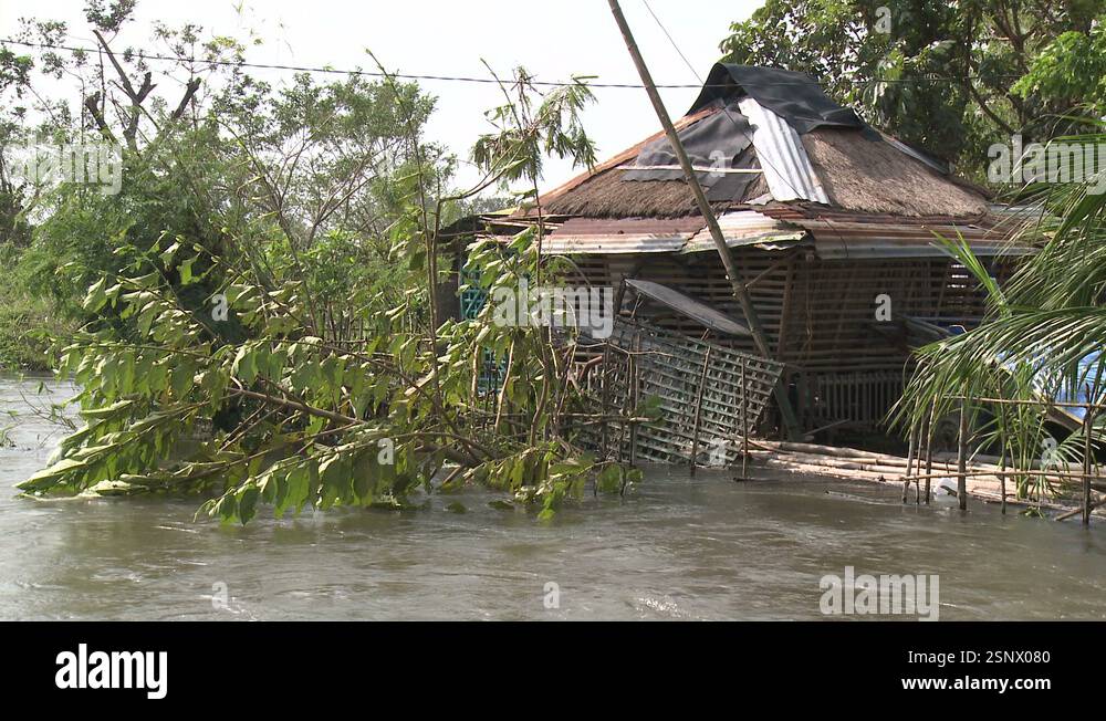 Hurricane Aftermath Flooding Of Houses Stock Video Footage - Alamy