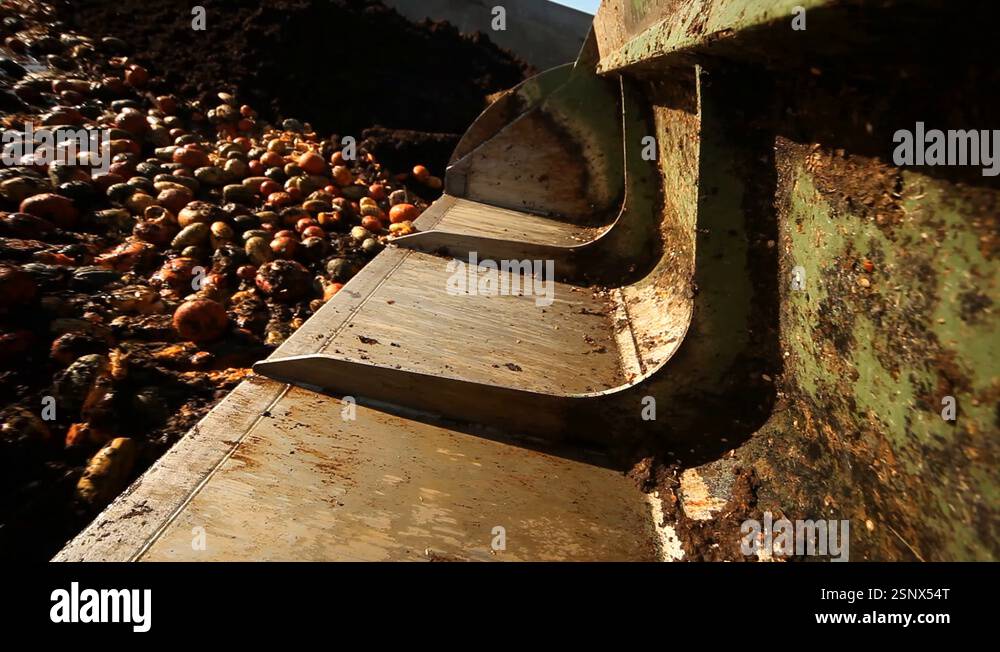 Tractor loading Food Over Production Stock Video Footage - Alamy