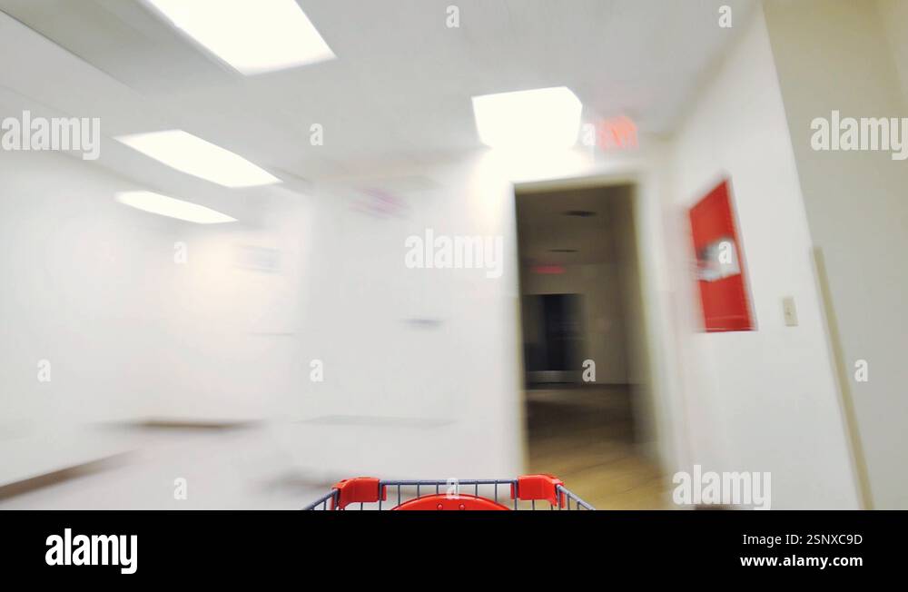 POV drive in building Stock Video Footage - Alamy