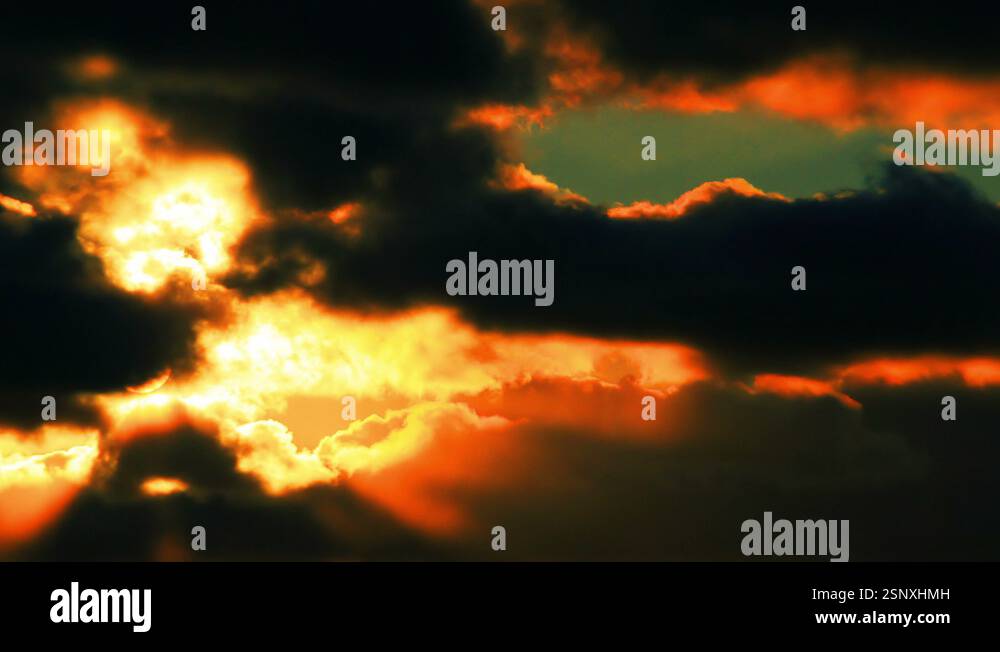 Dramatic sunset sky and clouds time-lapse Stock Video Footage - Alamy