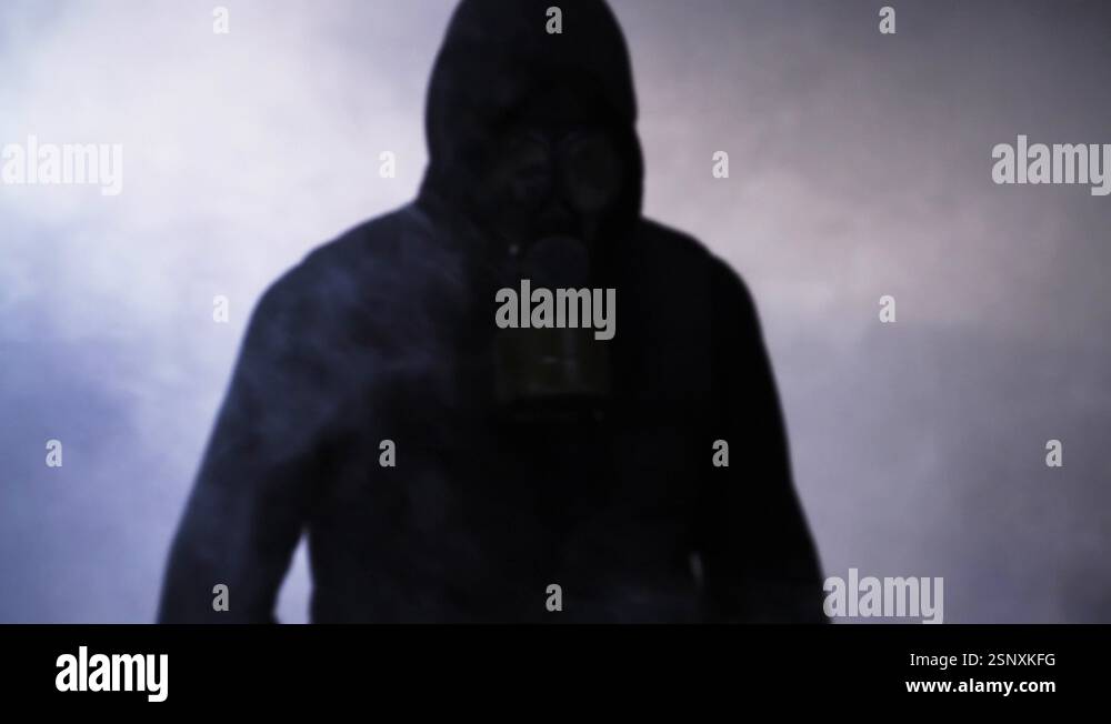 Man Gas Mask Toxic Apocalypse Chemical Weapon Doomsday Stock Video ...