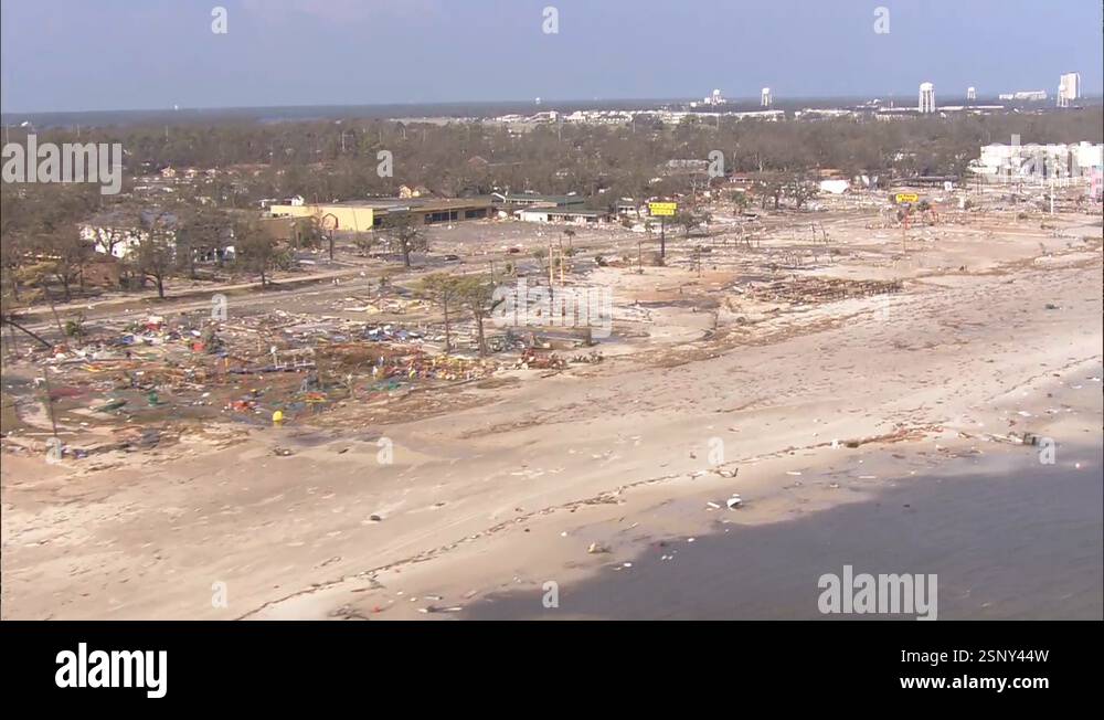 Hurricane Katrina Destruction Beaches Stock Video Footage - Alamy