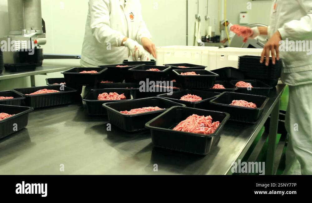 packaging of fresh pork raw meat ,butchers, fresh pork, butcher meat ...