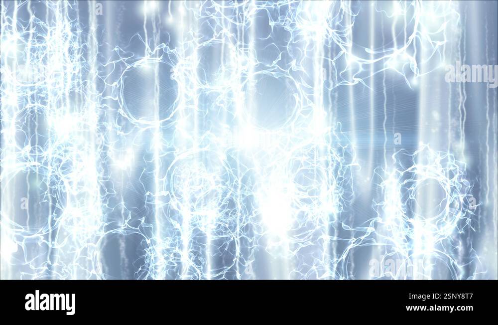 4K Abstract fantasy motion background, shining lights and particles ...