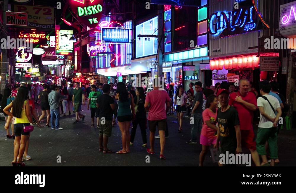 Walking Street is red-light district with many restaurants, go-go bars ...