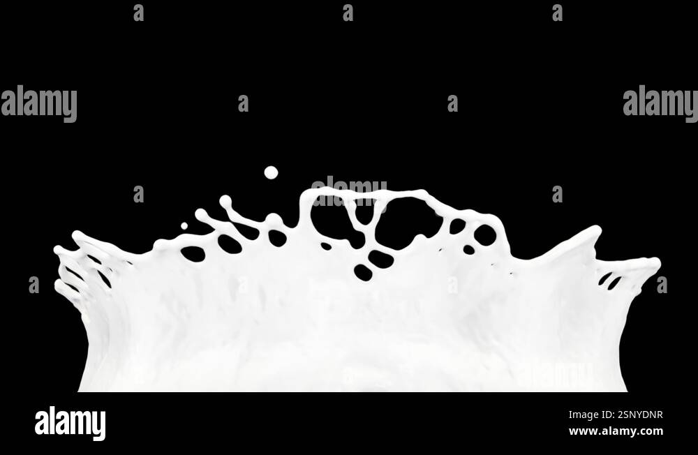 flight through white paint splash in extreme slow motion, with alpha ...
