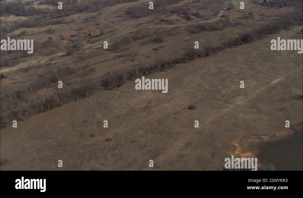 Large Lake Countryside Oklahoma Stock Video Footage - Alamy