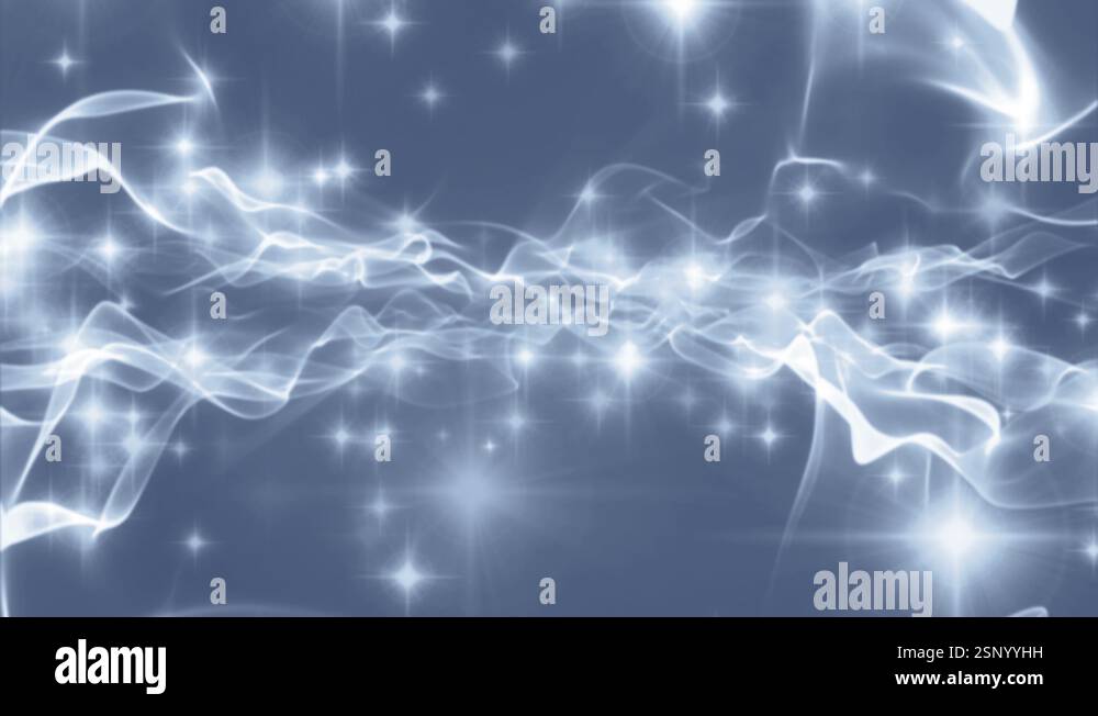 Abstract background animation shining light rays particles energy waves ...