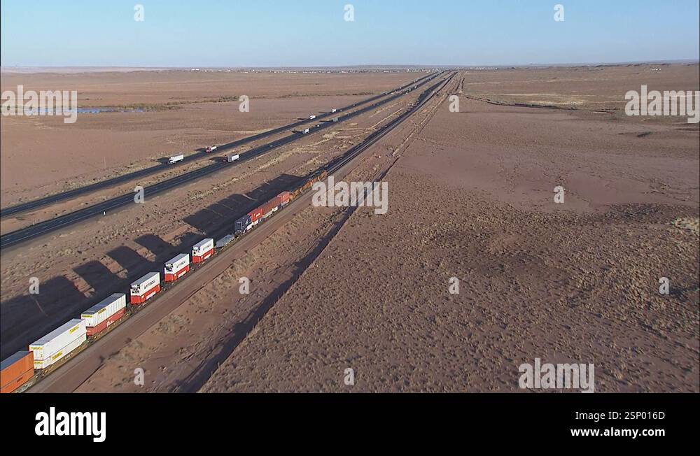 Arizona Desert Train Stock Video Footage - Alamy
