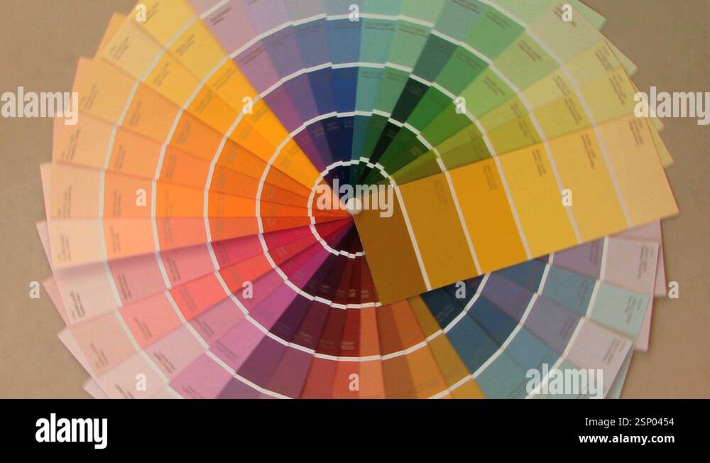 Rotating Color Chart Guide HD Stock Video Footage - Alamy