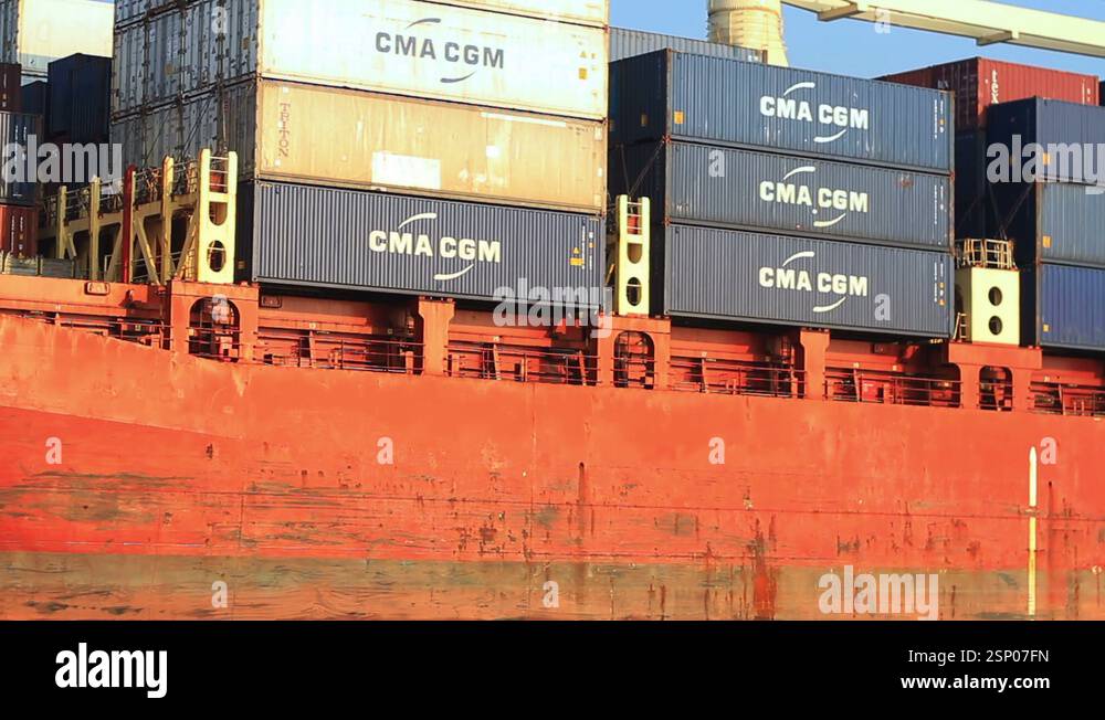 CMA CGM third largest container shipping company in the world Stock ...
