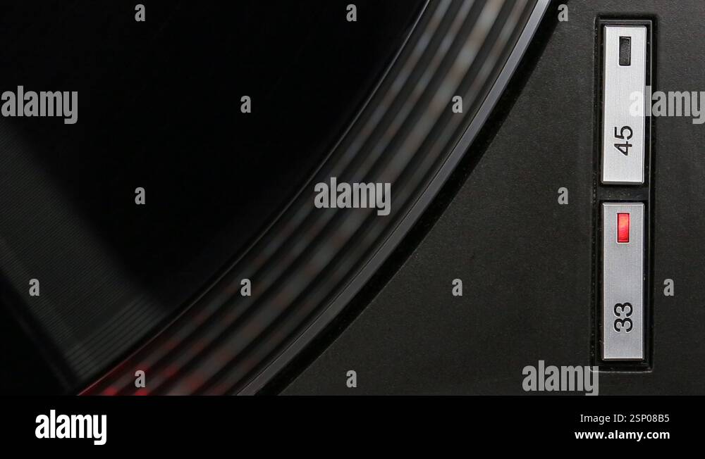 Dj needle on spinning record Stock Video Footage - Alamy