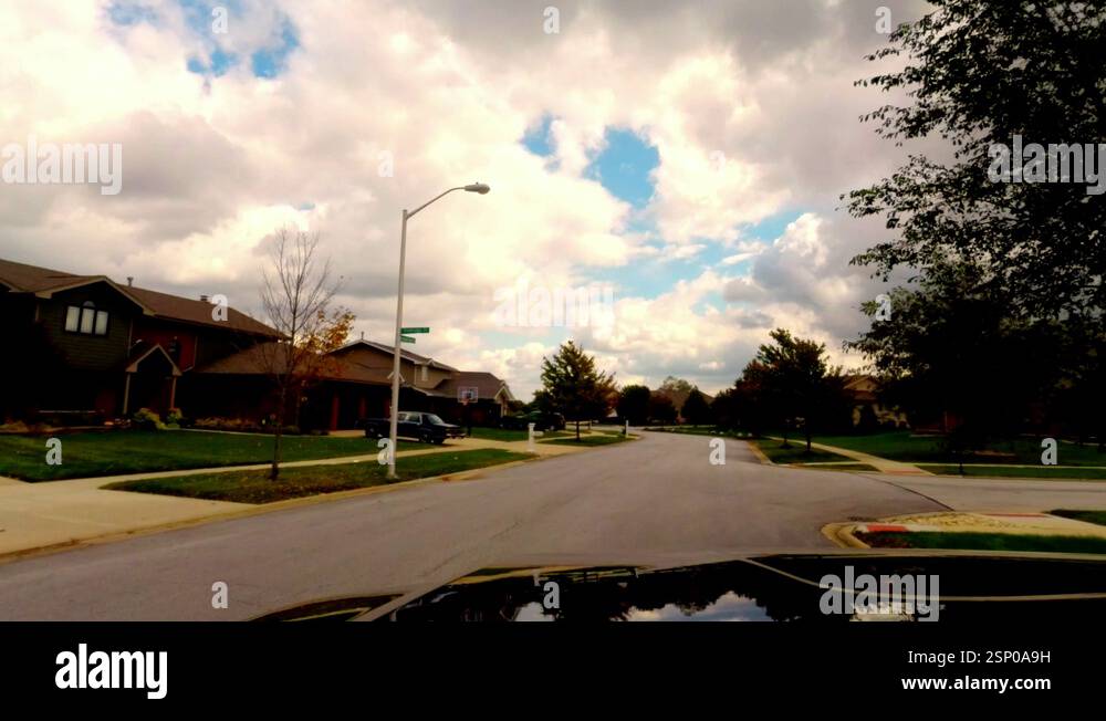 Car interior driving down road looking out front windshield - Travel ...