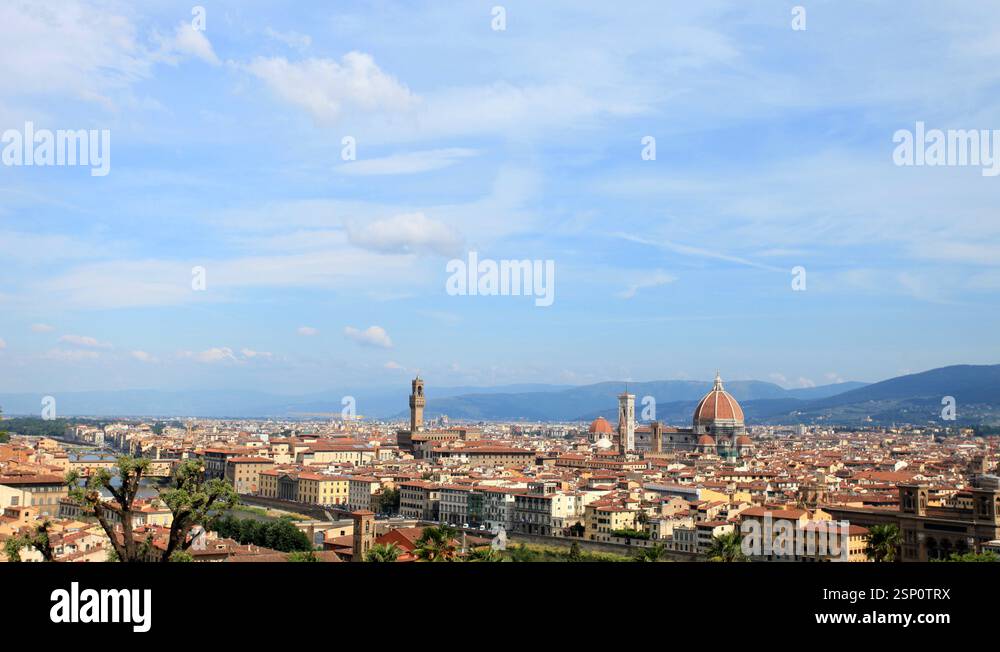 florence italy tourists landmark city urban monuments historic Stock ...