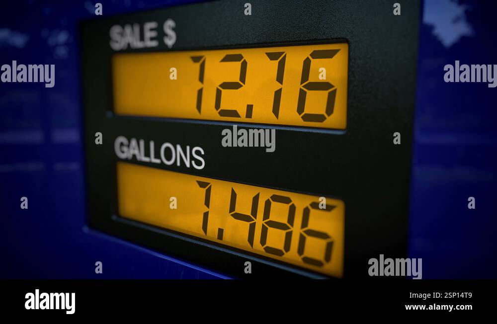 4K gas pump showing the price of an arm and a leg Stock Video Footage ...