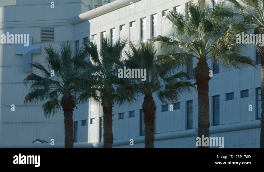 ESTABLISHING SHOT WING OF A LARGE CHRISTIAN BUILDING EXTERIOR Stock ...