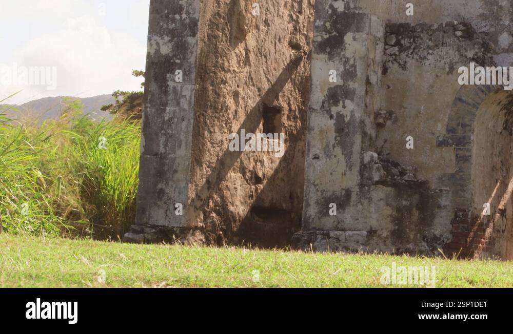 Ancient ruins in the city of Montego Bay, Jamaica Stock Video Footage ...