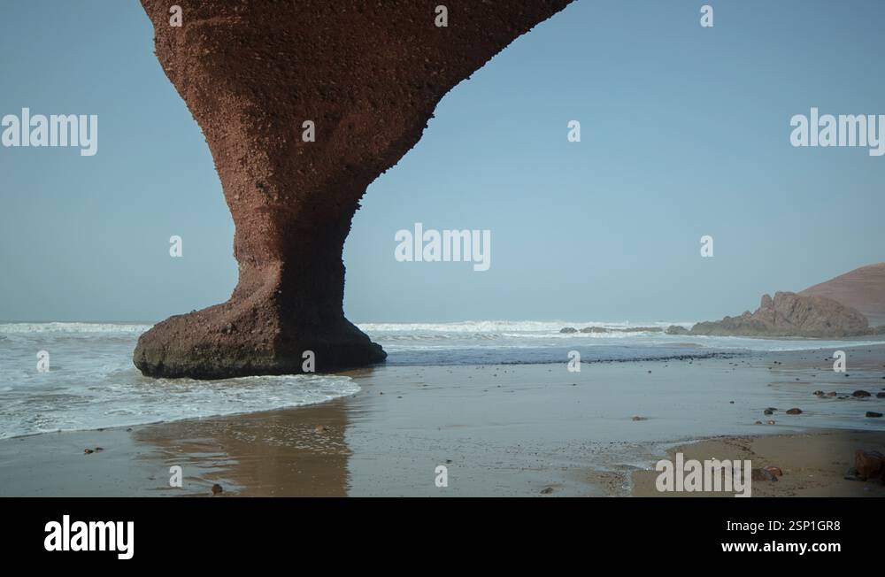 legzira cliff sea ocean morocco wild environment nature Stock Video ...