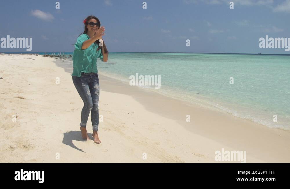 Come To The Paradise Beach Stock Video Footage - Alamy