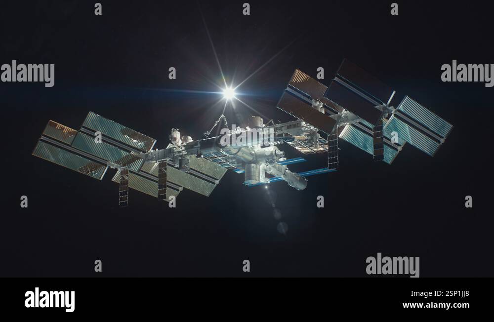 international space station iss 4K v3 Stock Video Footage - Alamy