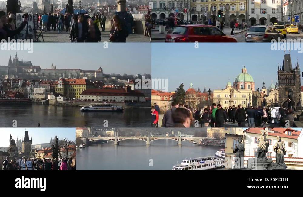 4K compilation (montage) - interesting places in Prague - buildings and ...