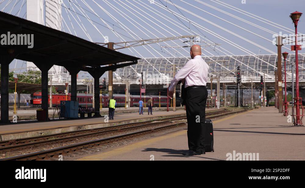 Man late train platform Stock Videos & Footage - HD and 4K Video Clips ...