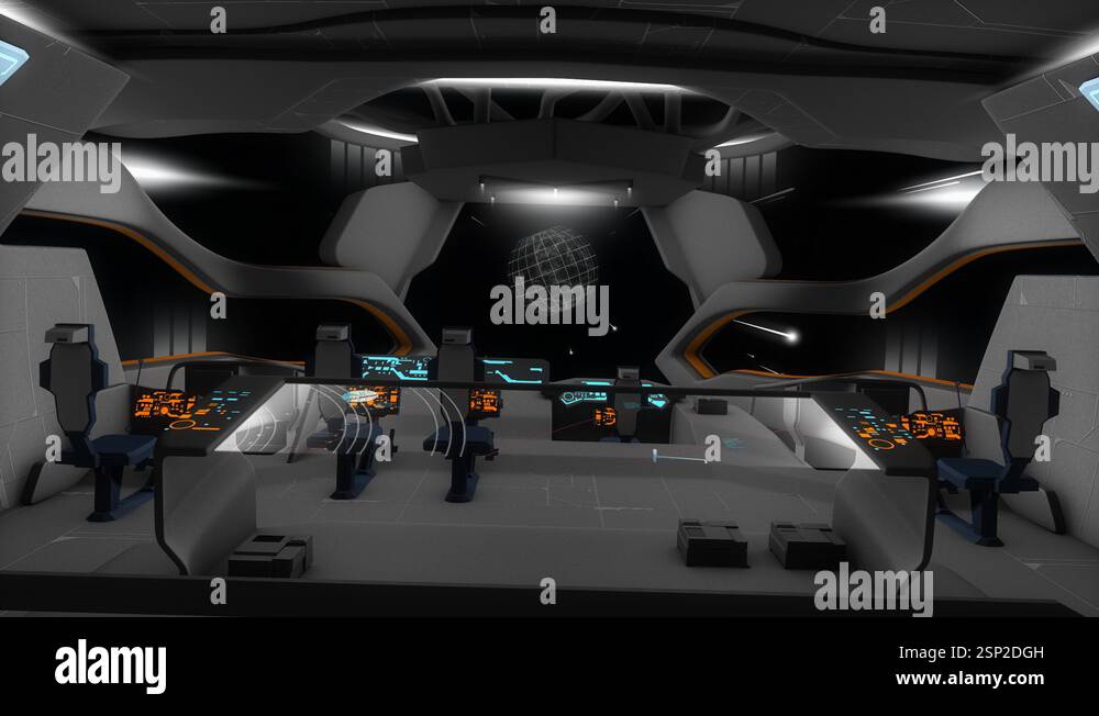 spaceship, fiction, cockpit, control, system, center Stock Video ...
