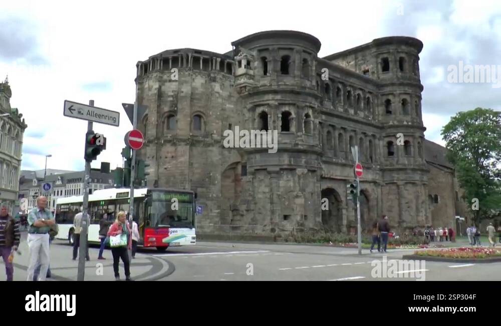 The Porta Nigra is one of the main reasons for tourists to visit Trier ...