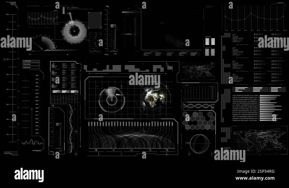 Black global business interface Stock Video Footage - Alamy