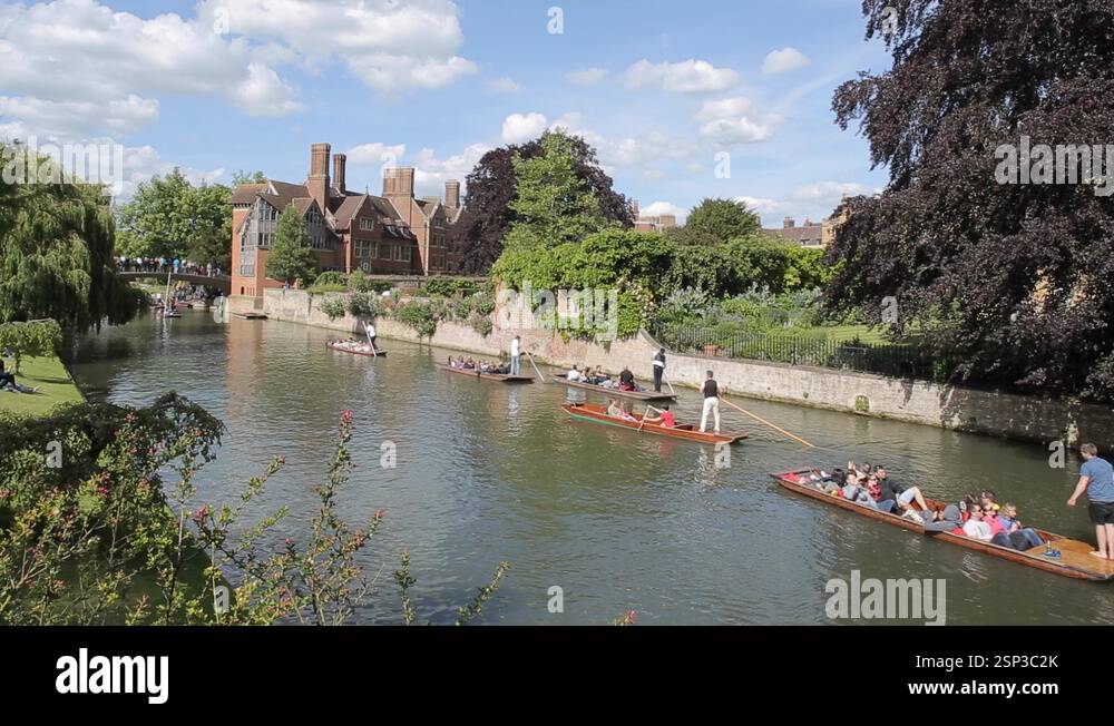 Cambridge cambridgeshire uk punting Stock Videos & Footage - HD and 4K ...