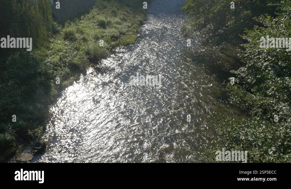 Cerna river spa resort of Herculane in western Romania 4K 2160p UHD ...
