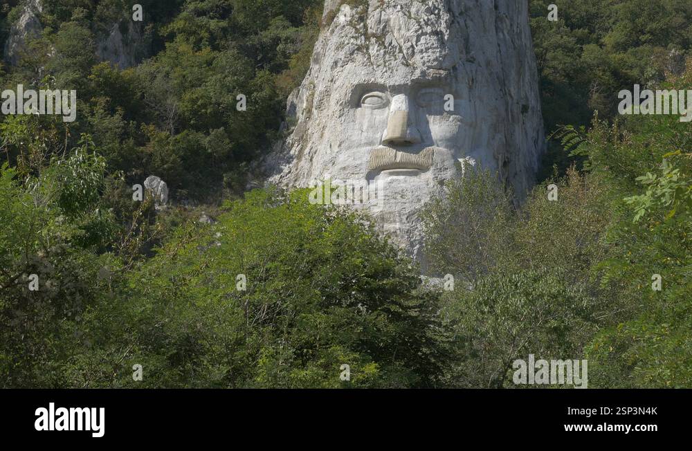 Decebalus last king of Dacia scalpture 4K 2160p UHD video - Decebalus ...