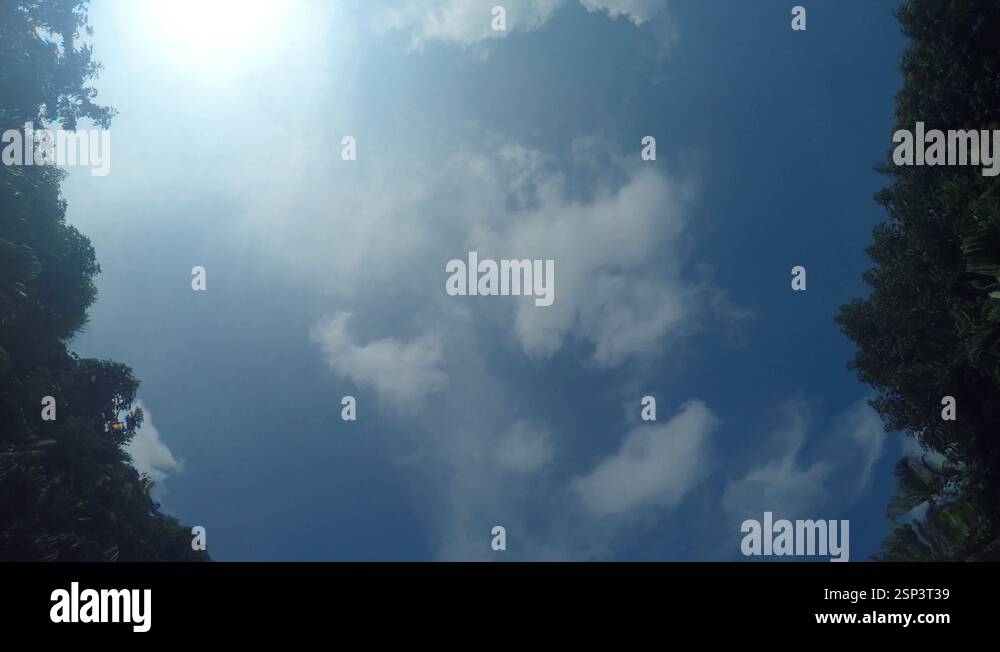 Underwater camera on floor of swimming pool facing up and filming a ...