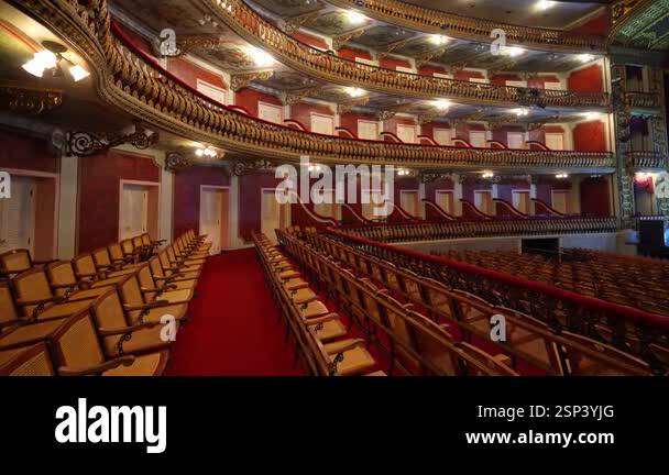 The Theatro da Paz, Peace Theater at Belem, Para, in Brazil. Was built ...