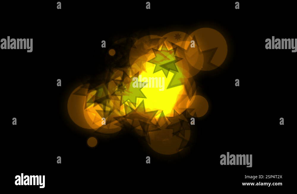 4k Abstract heat star explosion energy fireworks,particle,flare golden ...