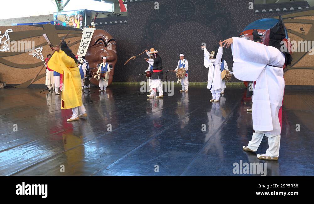 Traditional ceremony during cultural dance event at festival in South ...
