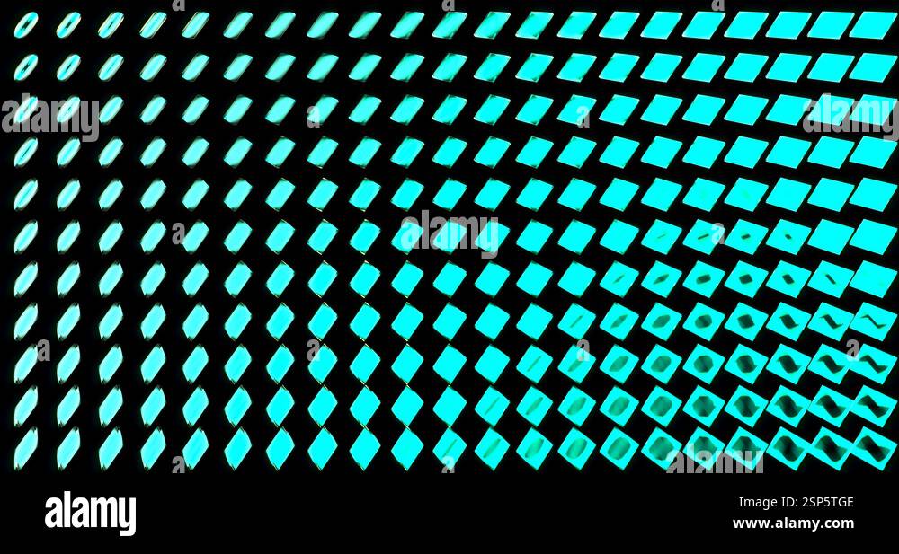 Diamond 3D Mapping EDM Visual Event Clip Green Light Mint Stock Video ...