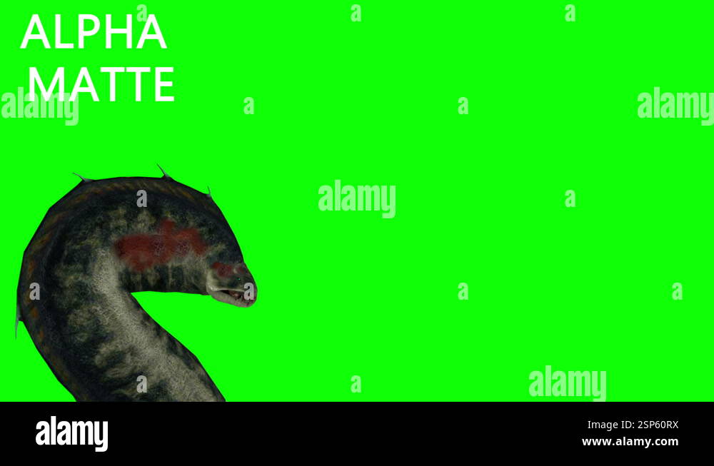 Dinosaur animation on green screen. GI render, realistic motion Stock ...