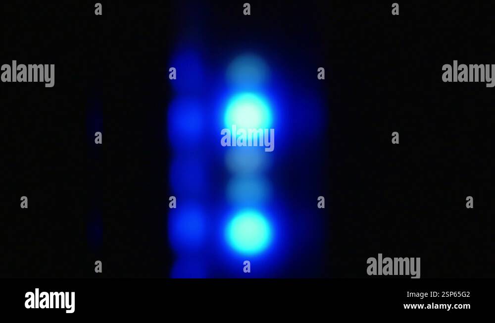 Wireless Network Box Blinking Symbols in Blue Blur to Focus, 4K Stock ...