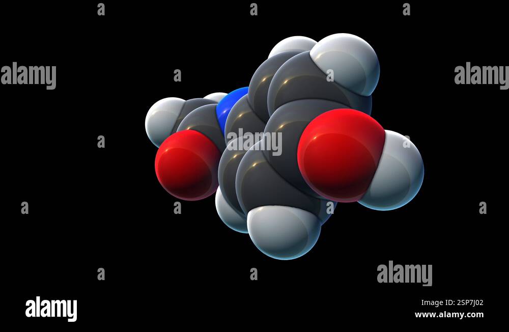 Acetaminophen paracetamol molecular model Stock Videos & Footage - HD ...