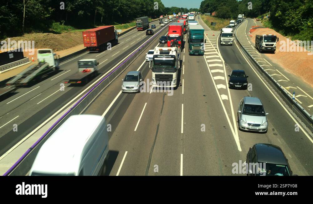 M1 motorway roadworks Stock Videos & Footage - HD and 4K Video Clips ...