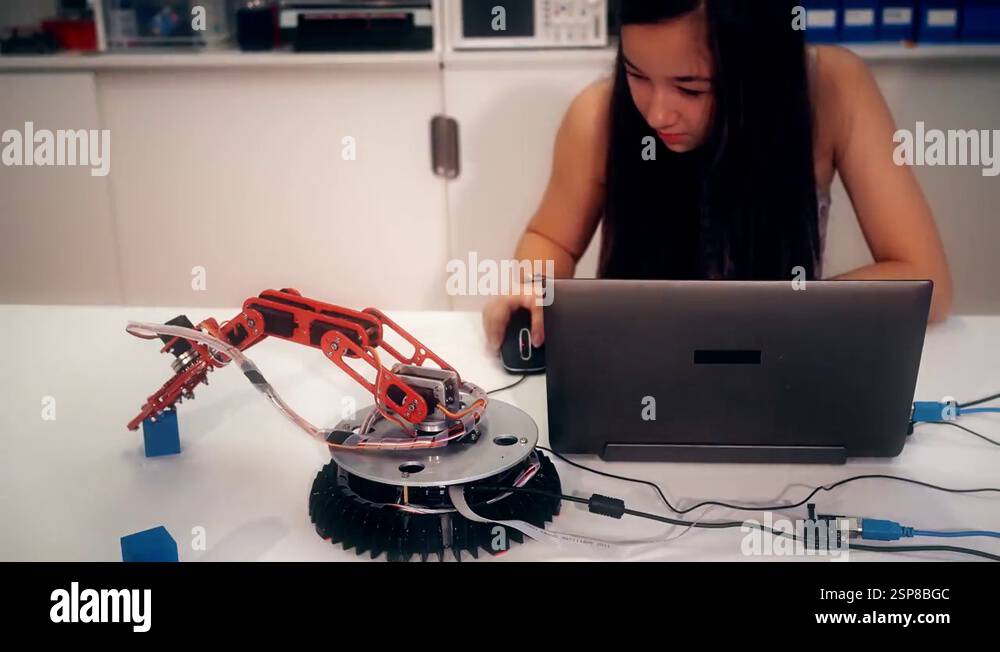 Girl in robotics laboratory Stock Videos & Footage - HD and 4K Video ...