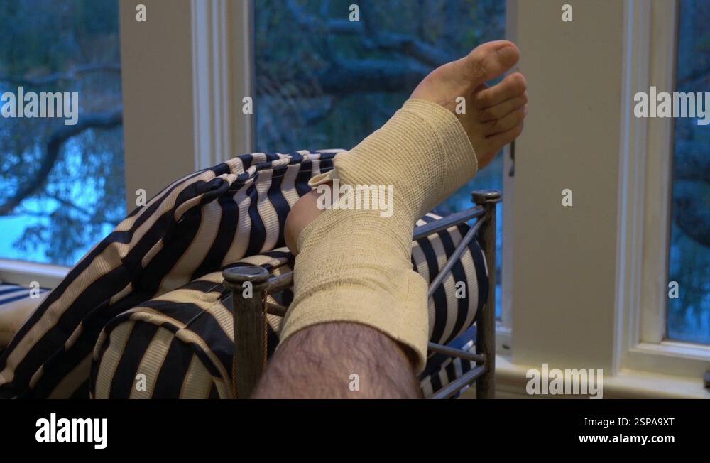 Foot ankle bandage Stock Videos & Footage - HD and 4K Video Clips - Alamy