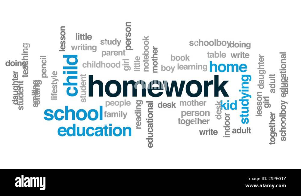 Homework word Stock Videos & Footage - HD and 4K Video Clips - Alamy