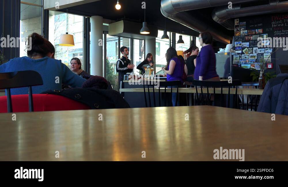 Crowded cafe interior Stock Videos & Footage - HD and 4K Video Clips ...