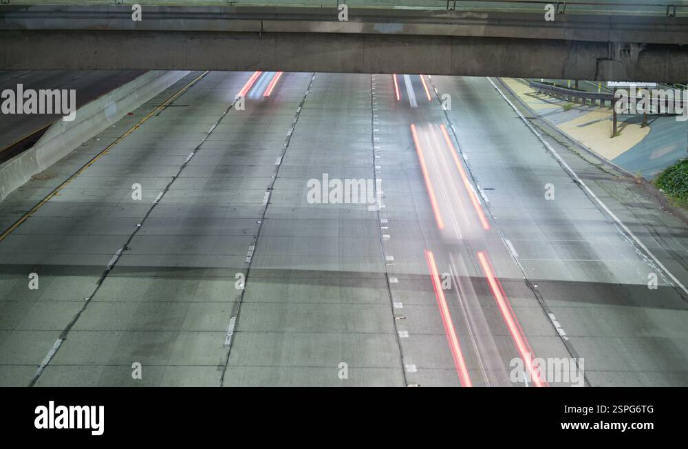 8K Freeway Traffic in Los Angeles Downtown Time Lapse Stock Video ...